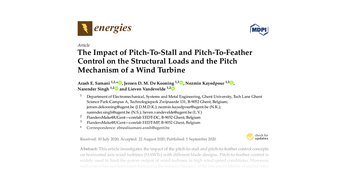 The Impact of Pitch-to-Stall and Pitch-to-Feather Control on the ...